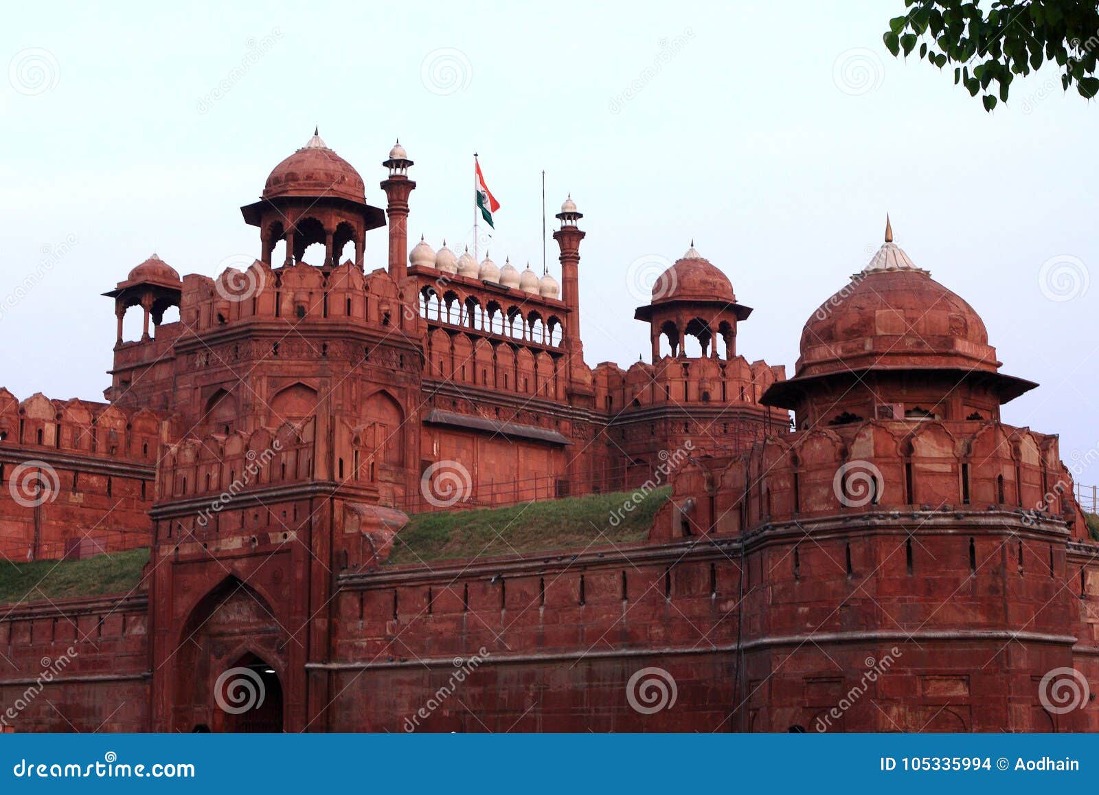Fort Rouge, New Delhi, Inde Photo stock - Image du indépendance ...