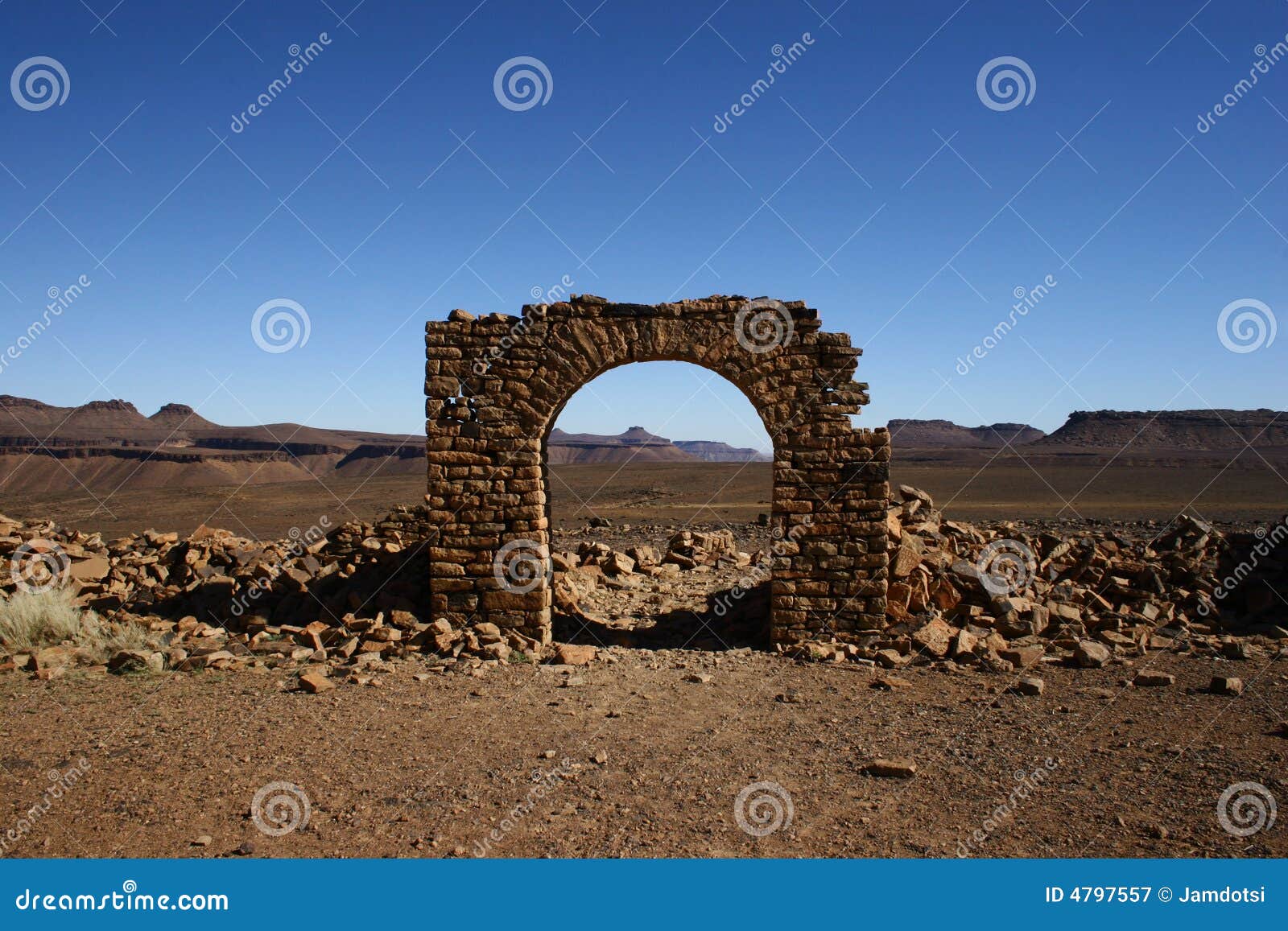 Fort Saganne arch stock image. Image of arch, amogjar - 4797557