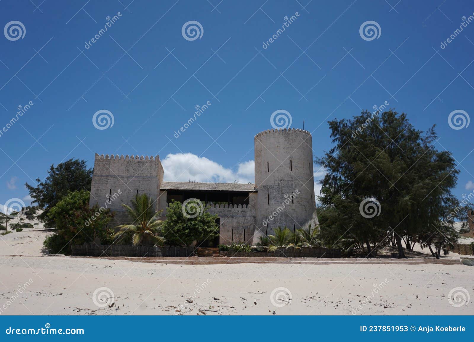 The Fort of Shela, Located Directly at the Beach on Lamu Editorial ...
