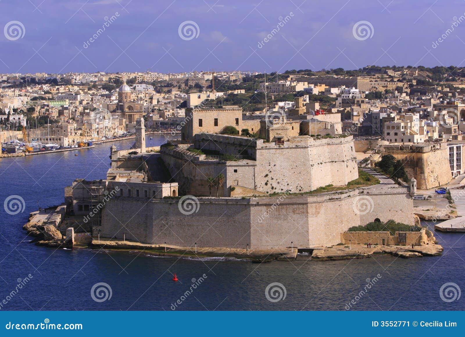 Fort St Angelo, Malta (#2) stock image. Image of building - 3552771
