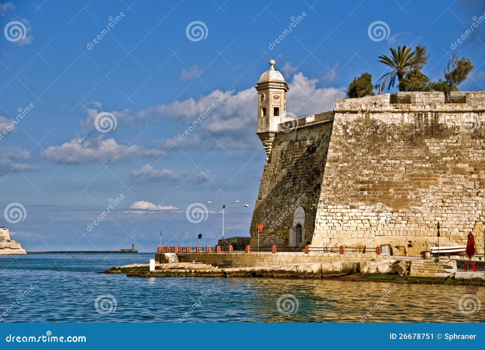 Fort St.Angelo, Malta stock image. Image of fort, cityscape - 26678751