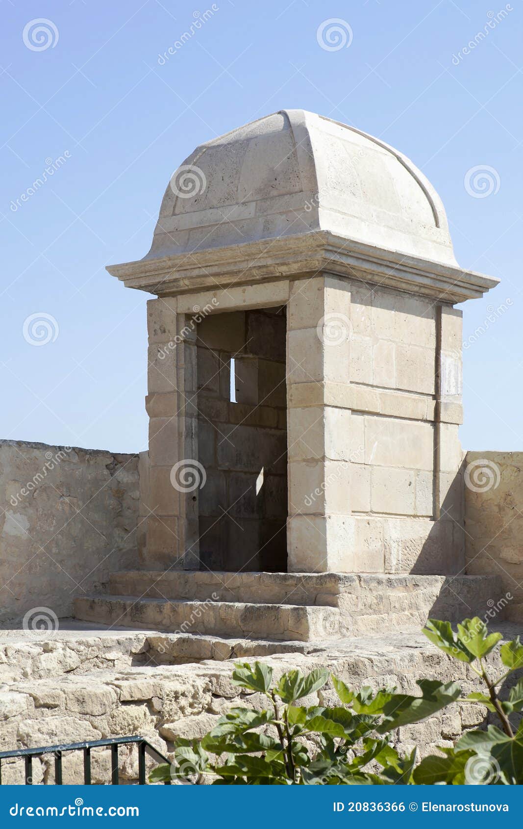 Fort Tower with a View Over Sea Stock Photo - Image of medieval, nature ...