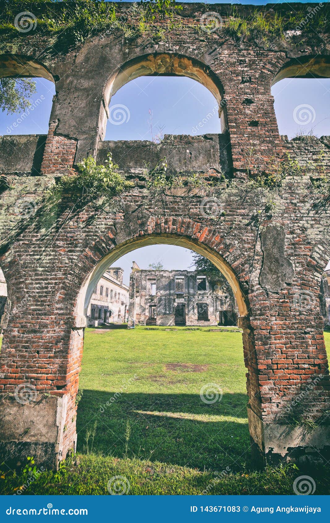 Fort Van Den Bosch Ngawi Java Stock Image - Image of concrete ...