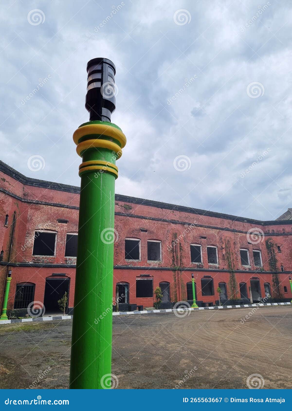 Fort Van Der Wijck in Indonesia Stock Image - Image of wijck, signage ...