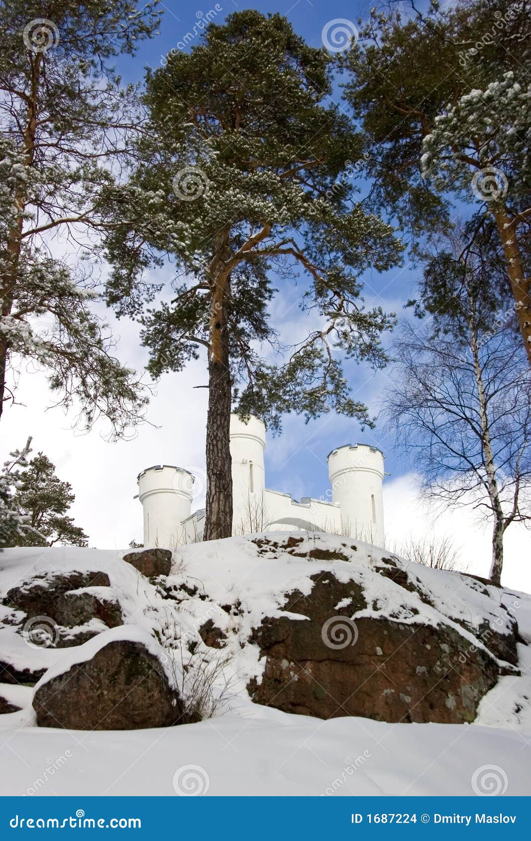 Fort in Vyborg stock photo. Image of pine, coniferous - 1687224