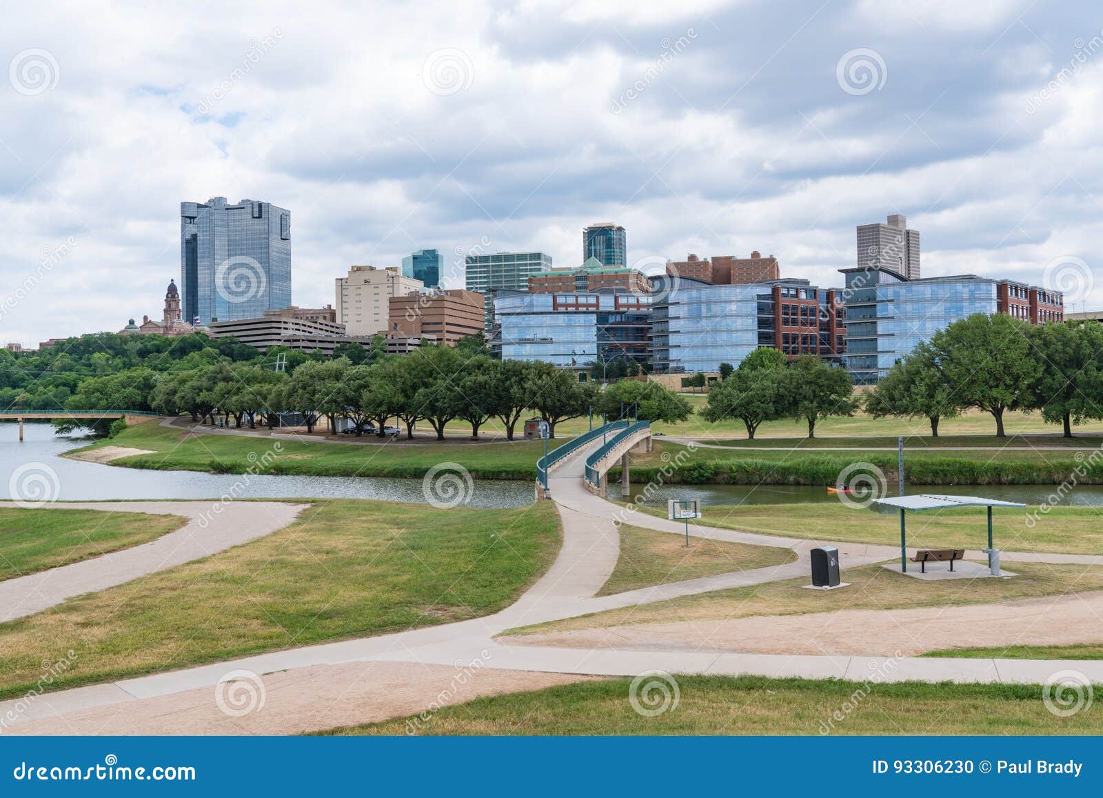 Fort Worth, Texas Skyline stock photo. Image of nature - 93306230
