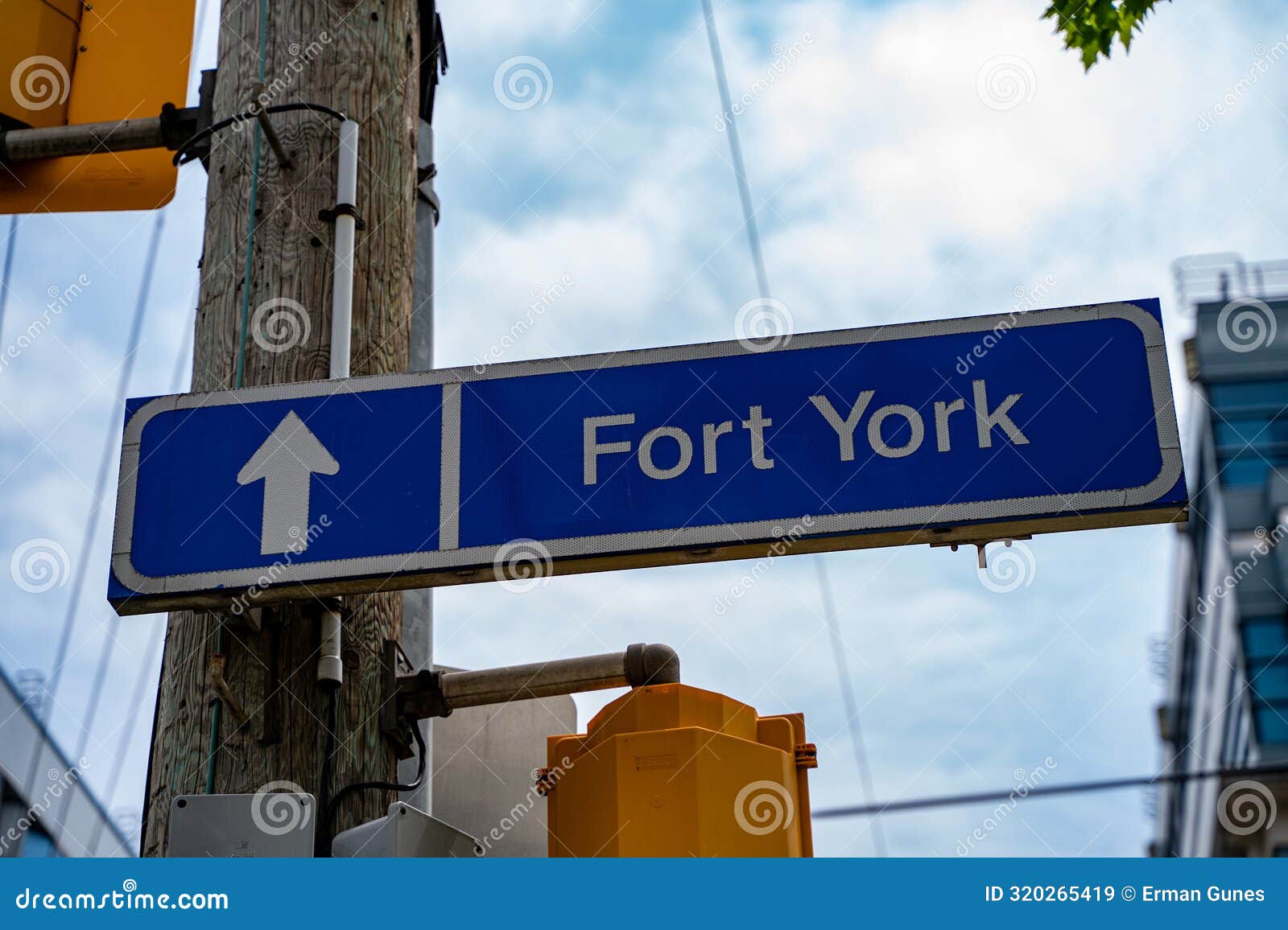 Fort York Sign in the Toronto Stock Image - Image of street, canada ...