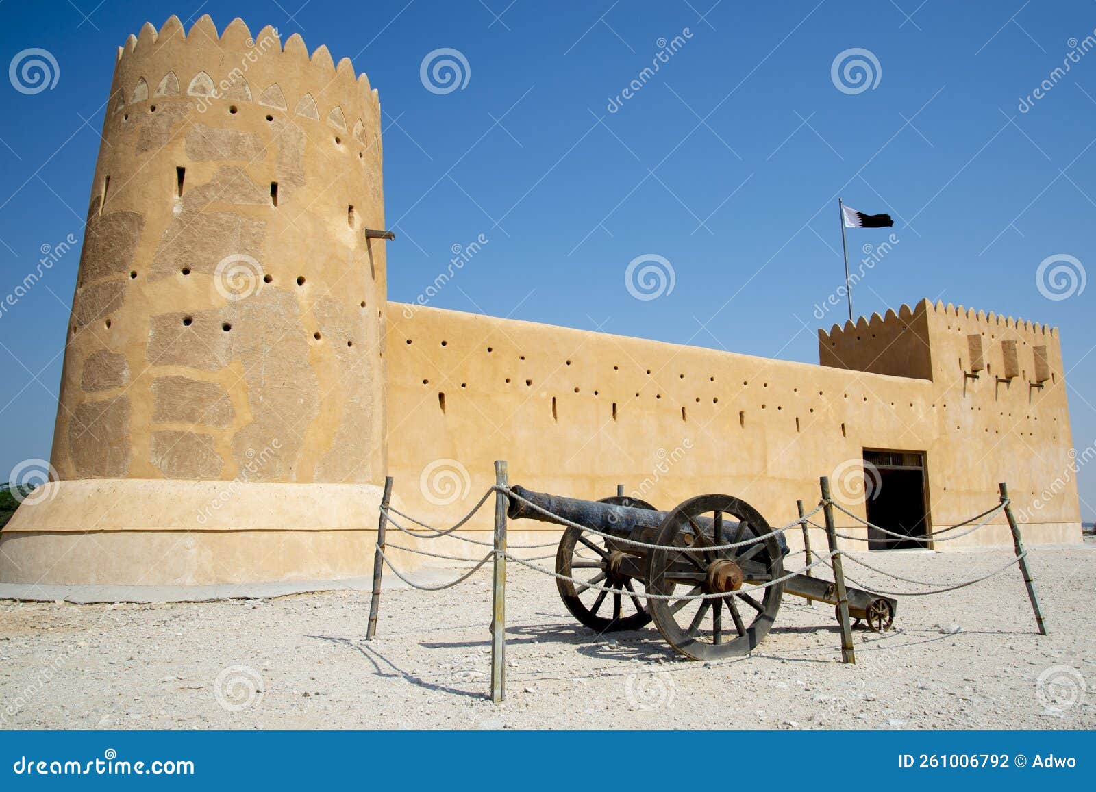 Fort of Zubara stock photo. Image of east, zubara, unesco - 261006792
