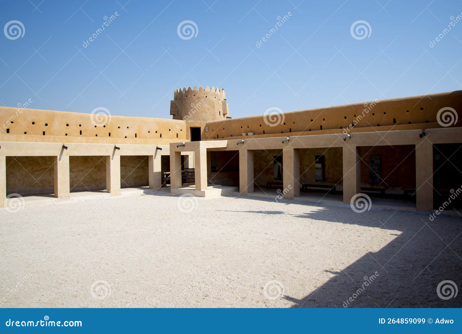 Fort of Zubara stock image. Image of traditional, zubara - 264859099