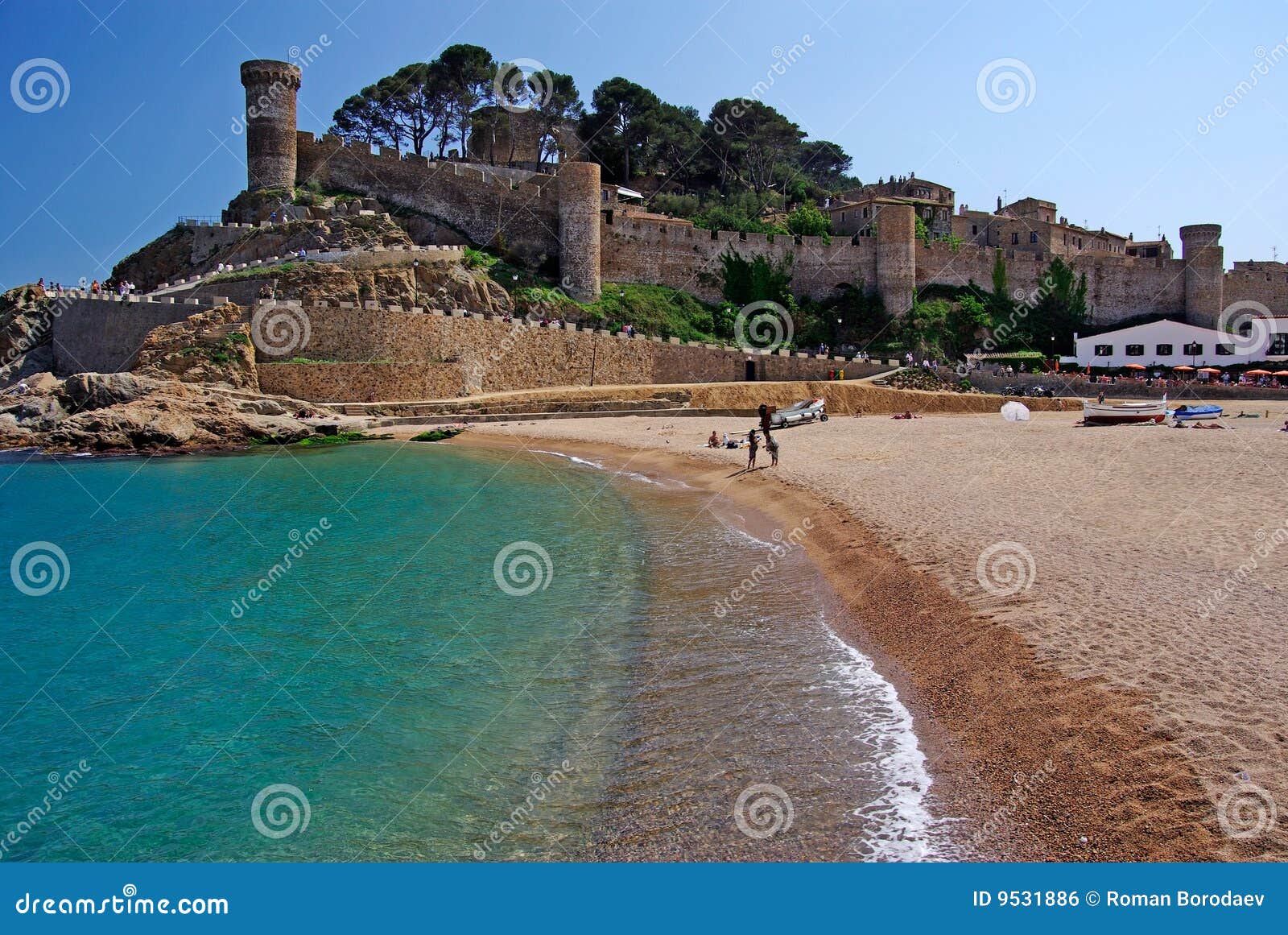 Fortalecimiento En Tossa De Mrz. Foto de archivo - Imagen de costa ...