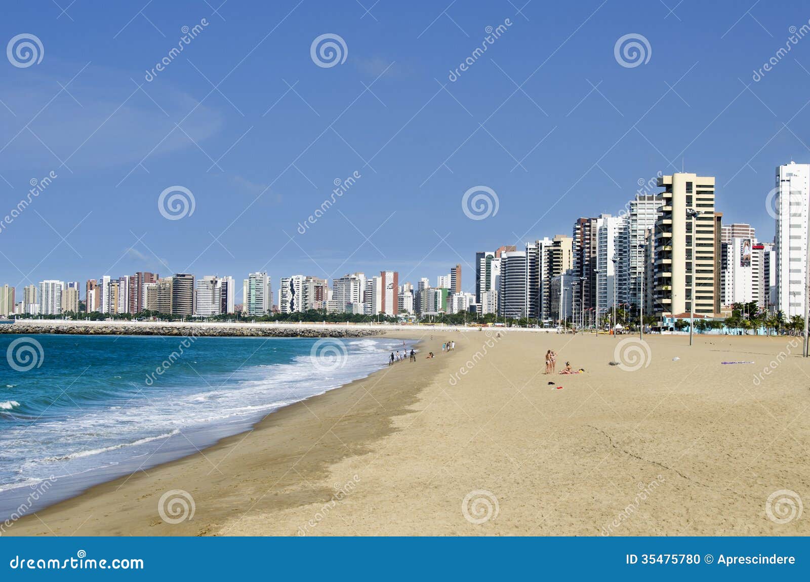 Fortaleza beach - Brazil editorial image. Image of paradise - 35475780