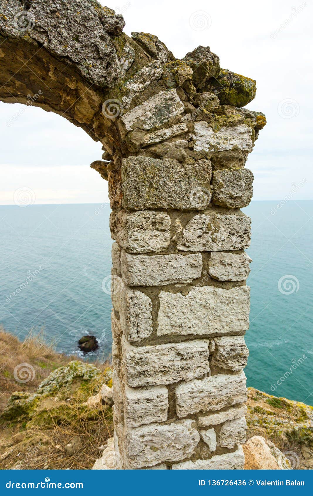 Fortaleza De Kaliakra Del Cabo, Bulgaria Foto de archivo - Imagen de ...