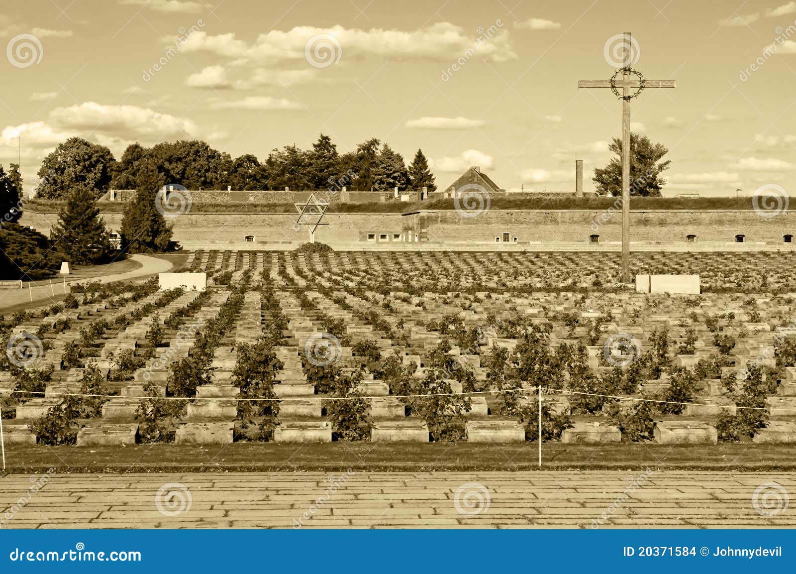 Fortaleza de Terezin imagen de archivo editorial. Imagen de negro ...
