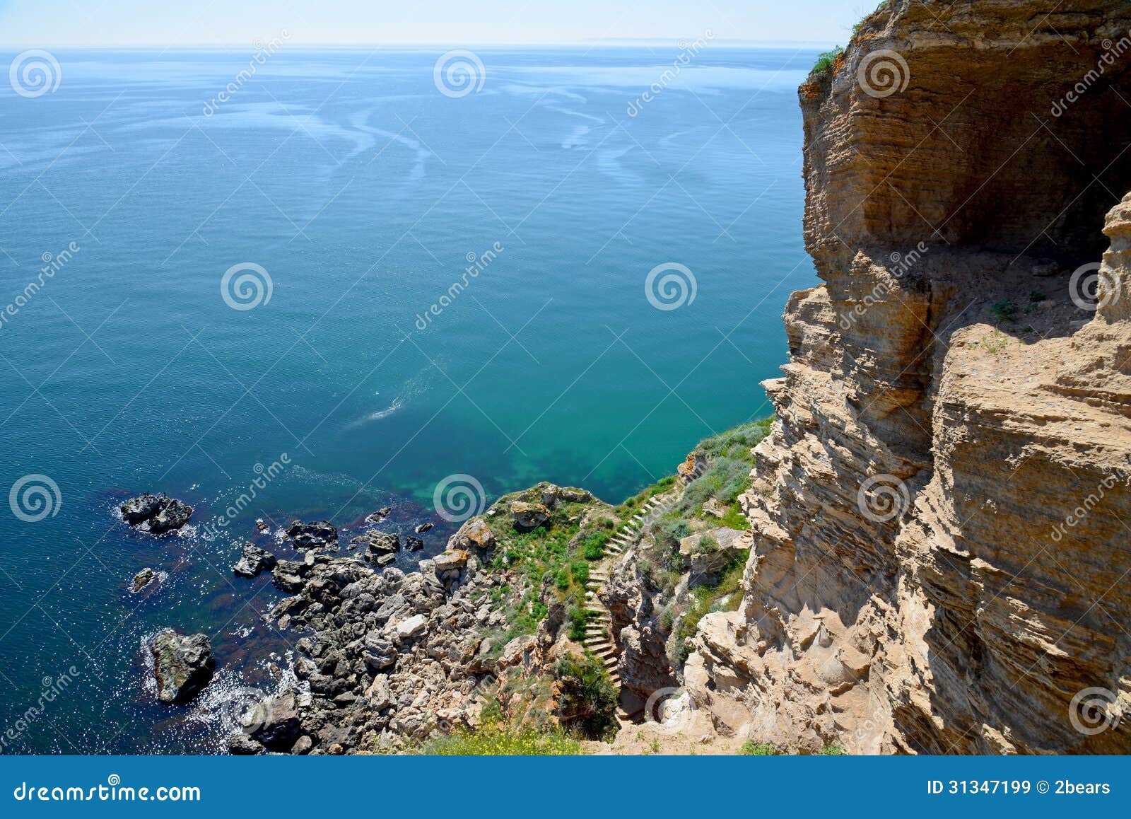 Fortaleza Medieval No Cabo Kaliakra Imagem de Stock - Imagem de capa ...