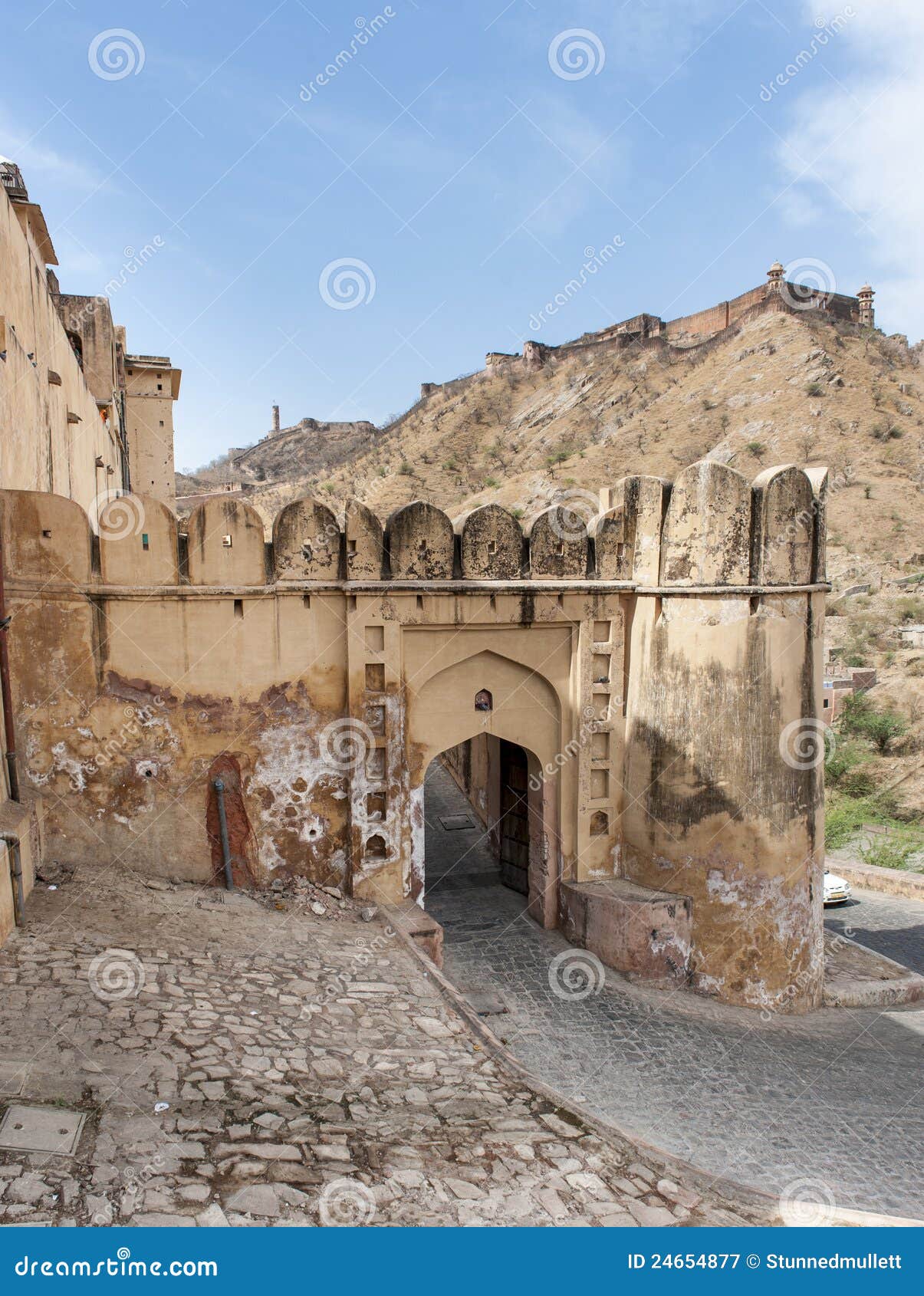 Forte Ambarino, Jaipur, India Imagem de Stock - Imagem de cultura ...