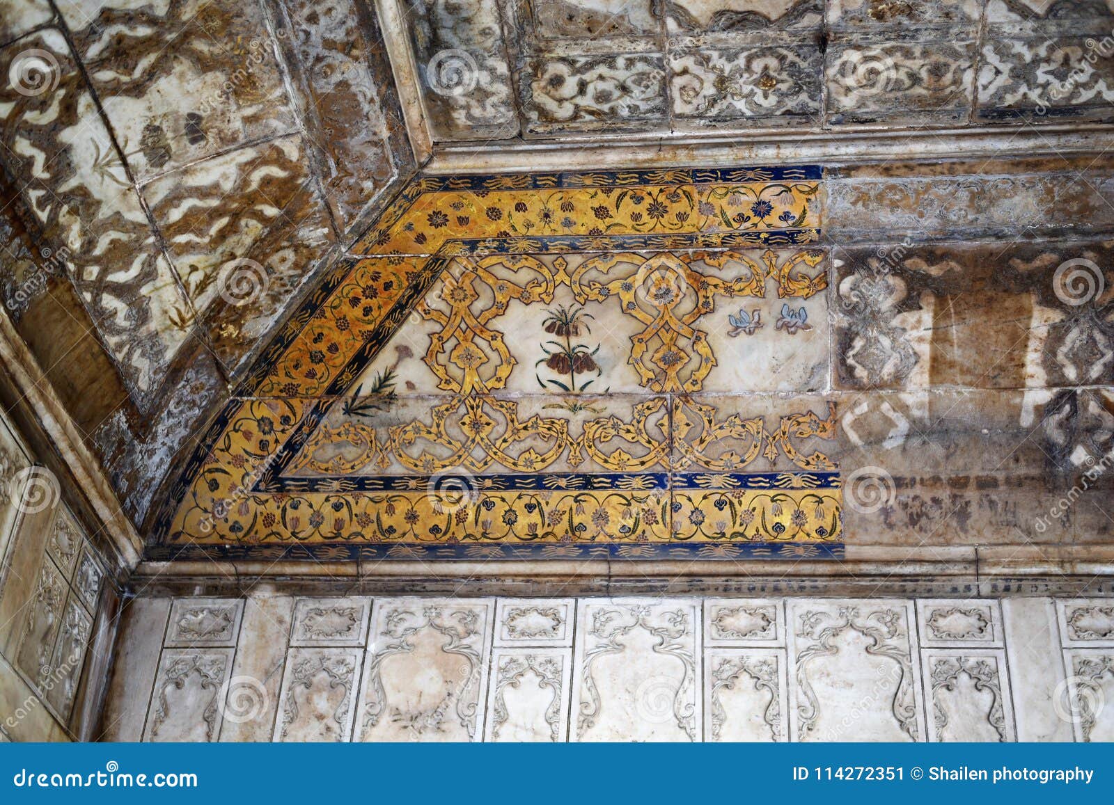 Forte De Agra, Agra, Uttar Pradesh, Índia Imagem de Stock - Imagem de ...