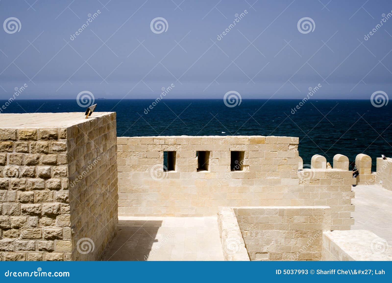 Forteresse de Qaitbey image stock. Image du symboles, histoire - 5037993