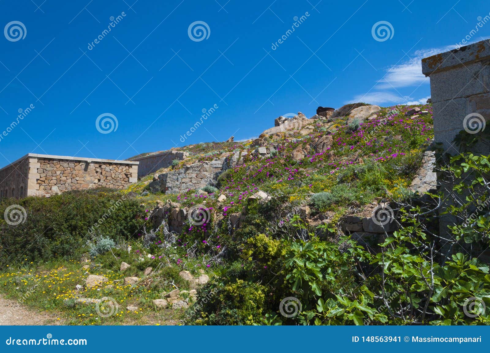Fortezza Bastiani Fortification Caprera Island Sardinia Italy Stock ...