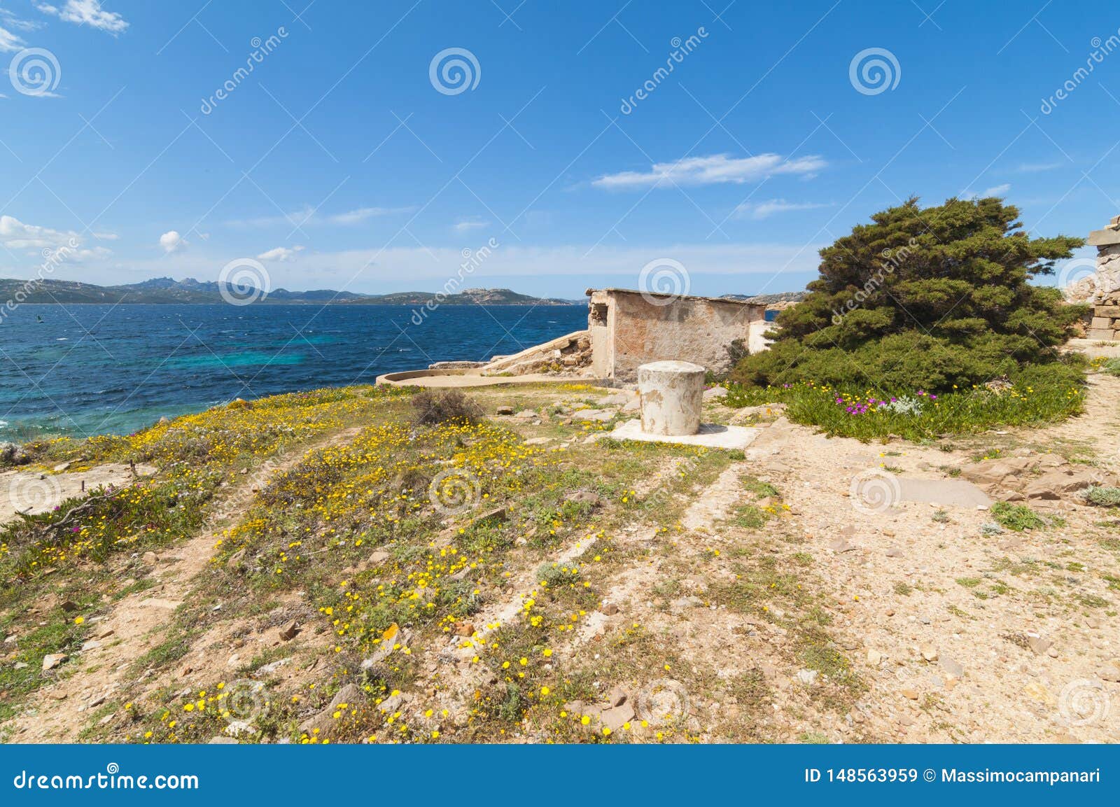Fortezza Bastiani Fortification Caprera Island Sardinia Italy Stock ...