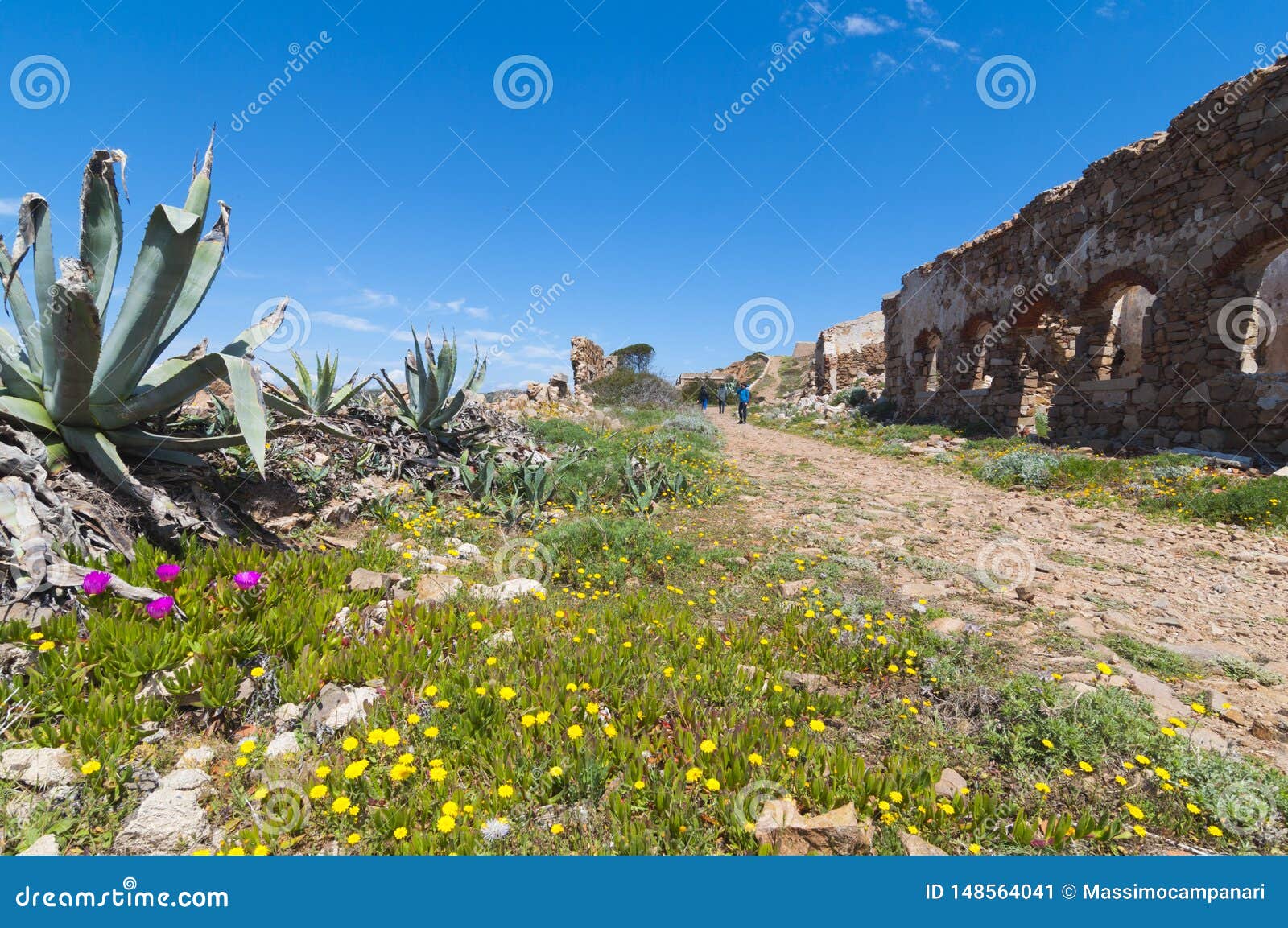 Fortezza Bastiani Fortification Caprera Island Sardinia Italy Stock ...