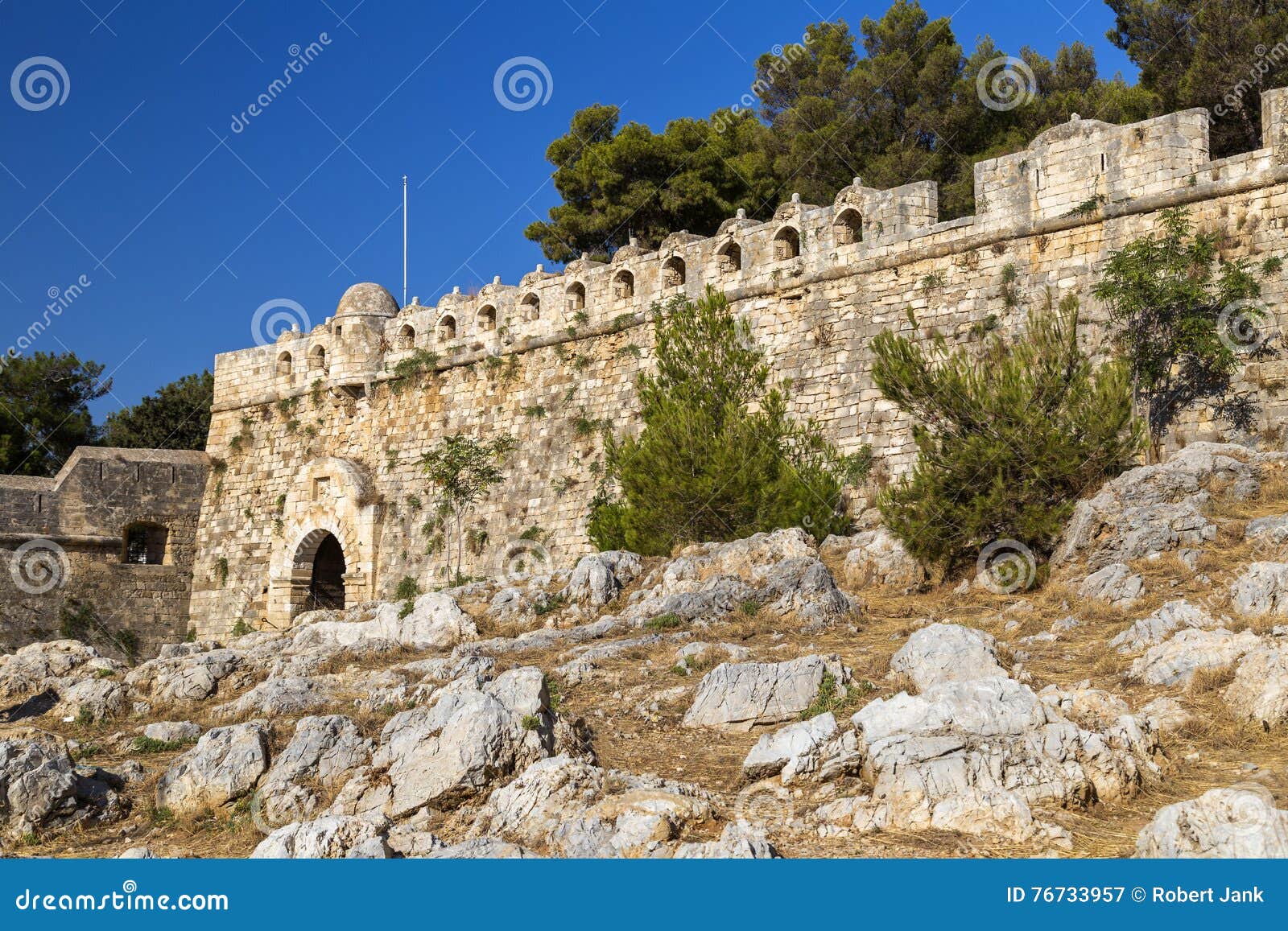 Fortezza, Rethymno, Creta immagine stock. Immagine di creta - 76733957