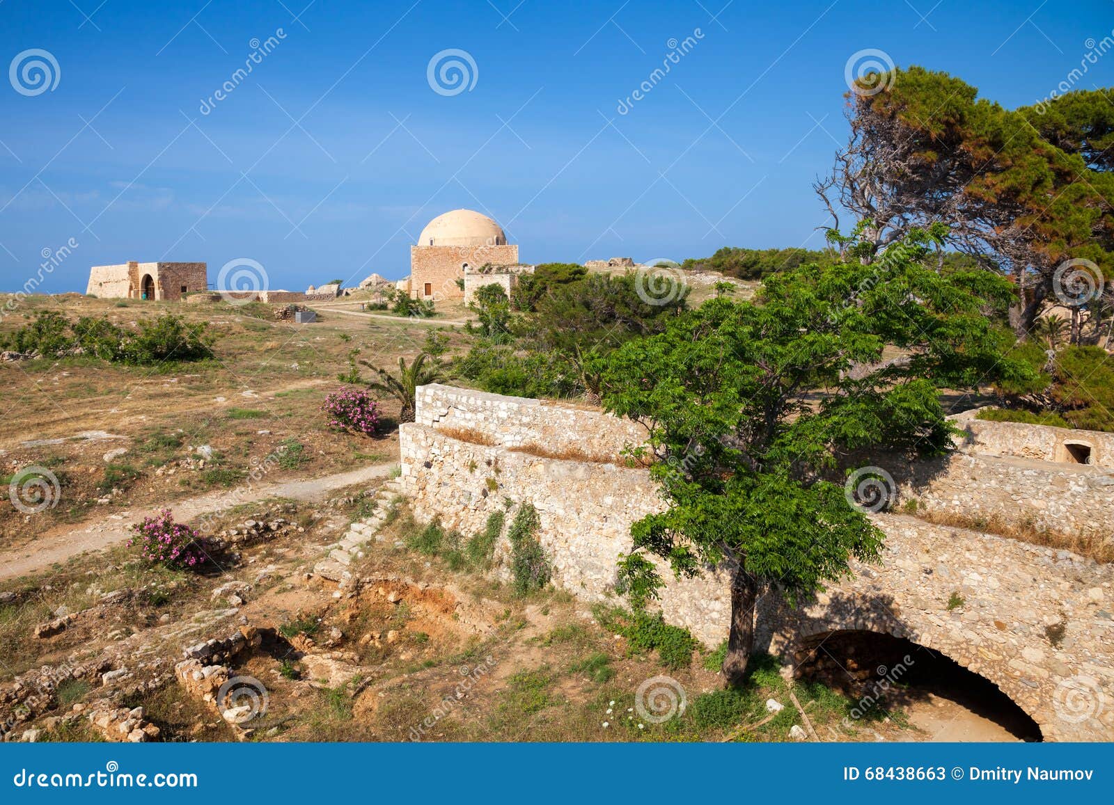 Fortezza of Rethymno Crete Greece Stock Image - Image of coastal ...