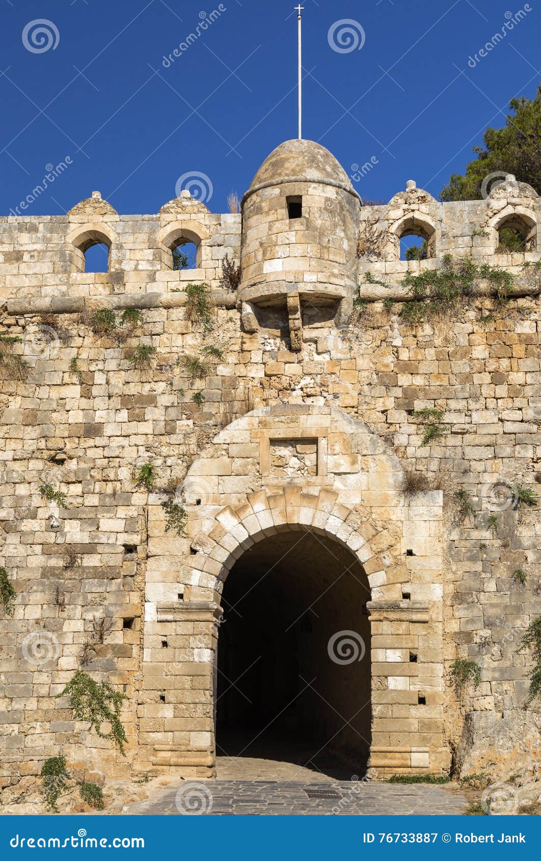 Fortezza, Rethymno, Crete stock image. Image of tourism - 76733887