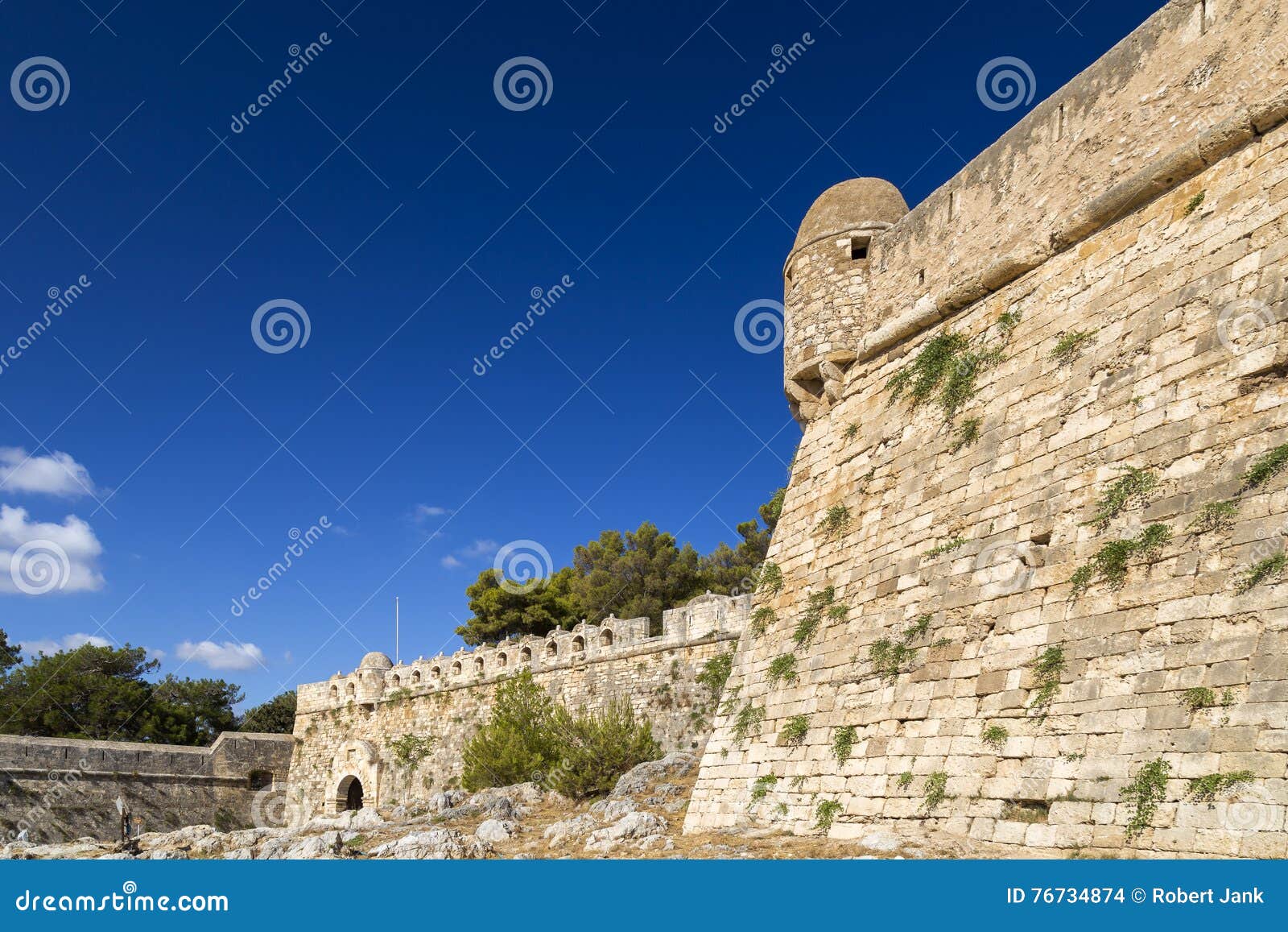 Fortezza, Rethymno, Crete stock photo. Image of ruin - 76734874