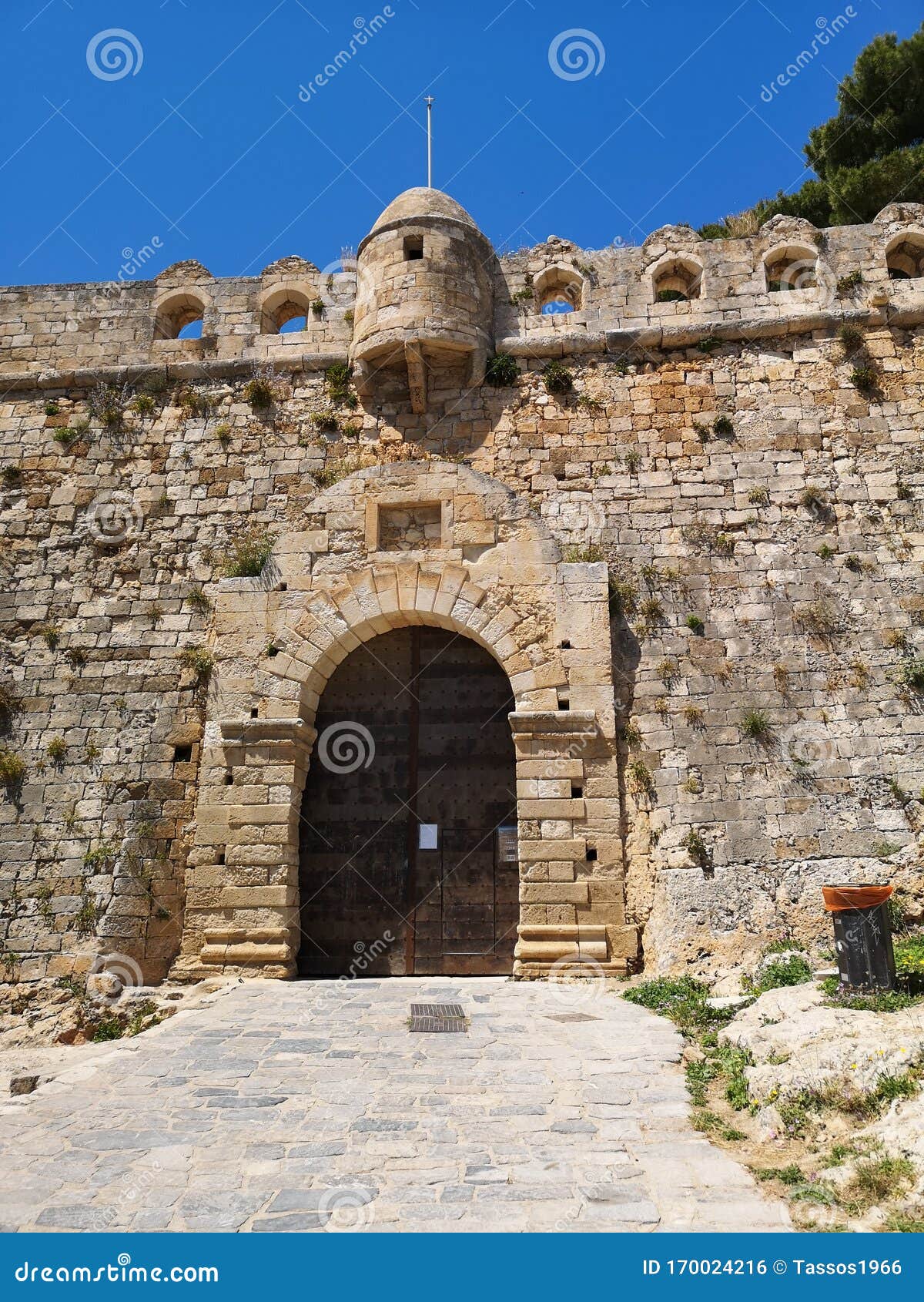 Fortezza, Rethymnon, Crete stock photo. Image of historical - 170024216