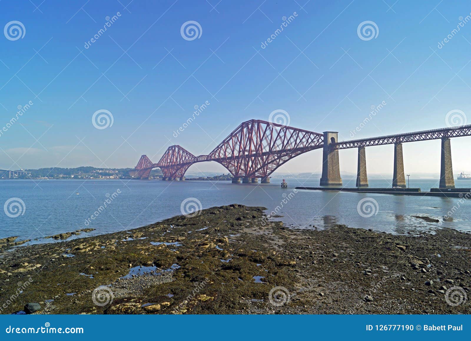 Forth Bridge Edinburgh stock photo. Image of firth, nature - 126777190
