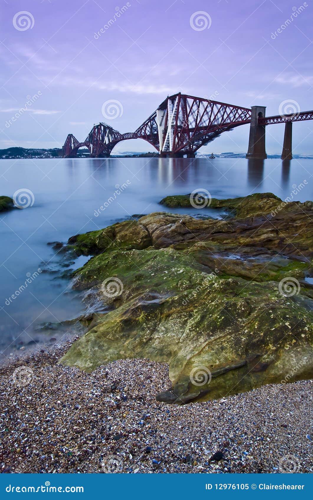 Forth Rail Bridge, Edinburgh Stock Image - Image of rocks, road: 12976105