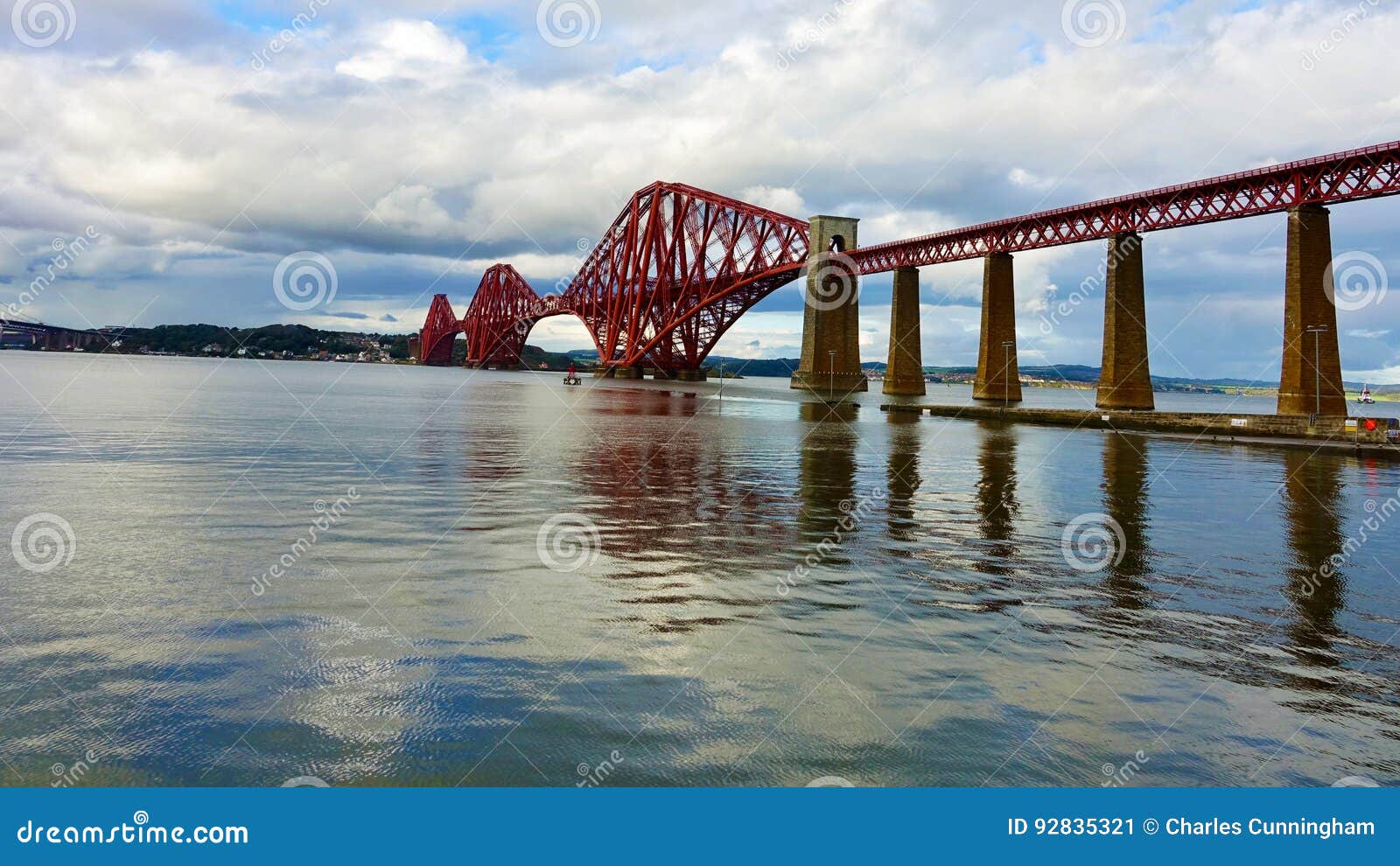 Forth Rail Bridge Over the River Forth. Stock Image - Image of scotland ...