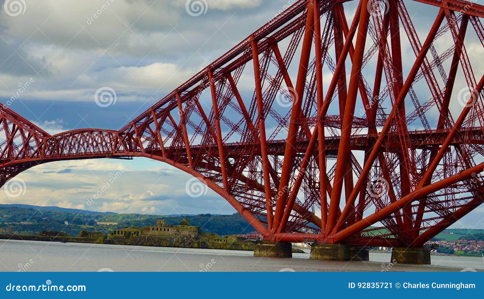 Forth Rail Bridge Over the River Forth. Stock Image - Image of rail ...
