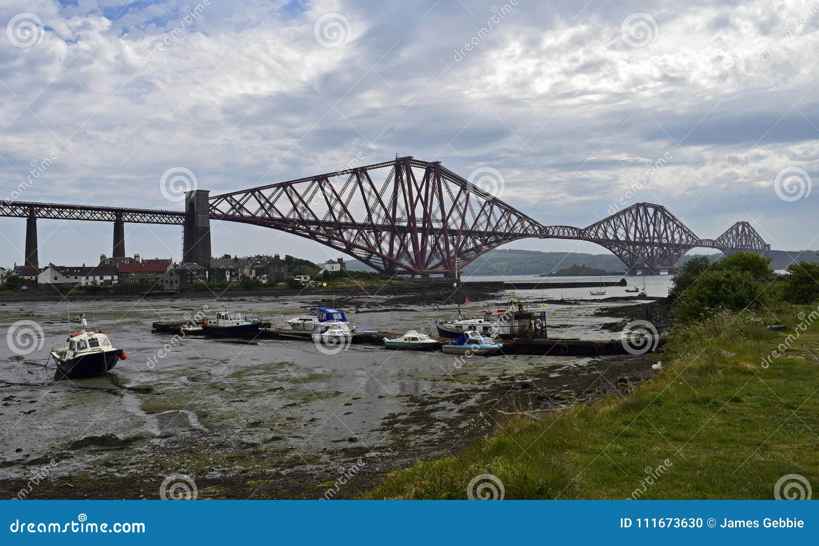 Forth Rail Bridge in Scotland is a UNESCO World Heritage Site Stock ...