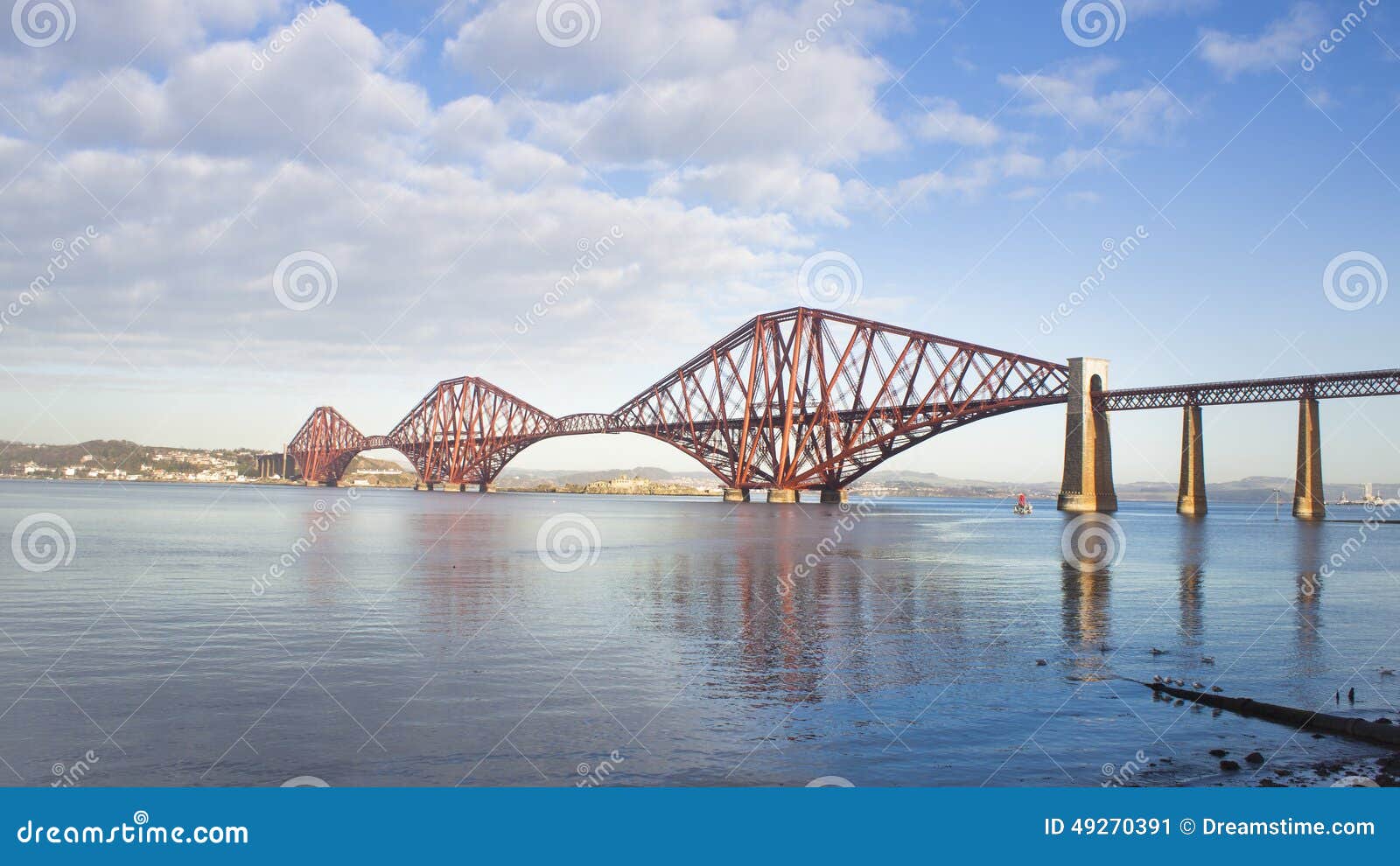Forth Rail Bridge stock image. Image of landscape, queensferry - 49270391