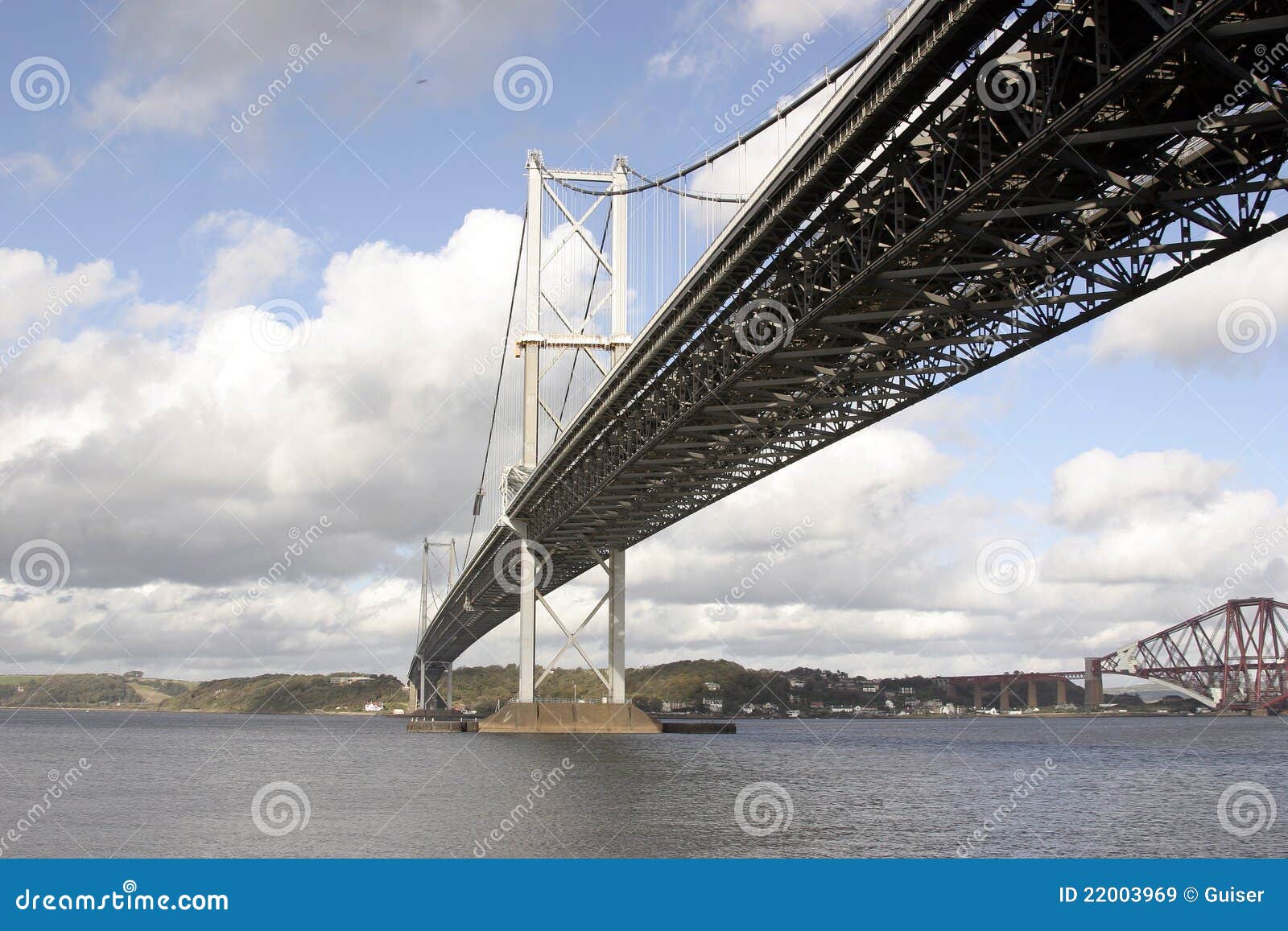 The Forth Road Suspension Bridge, Scotland Stock Image - Image of edgar ...