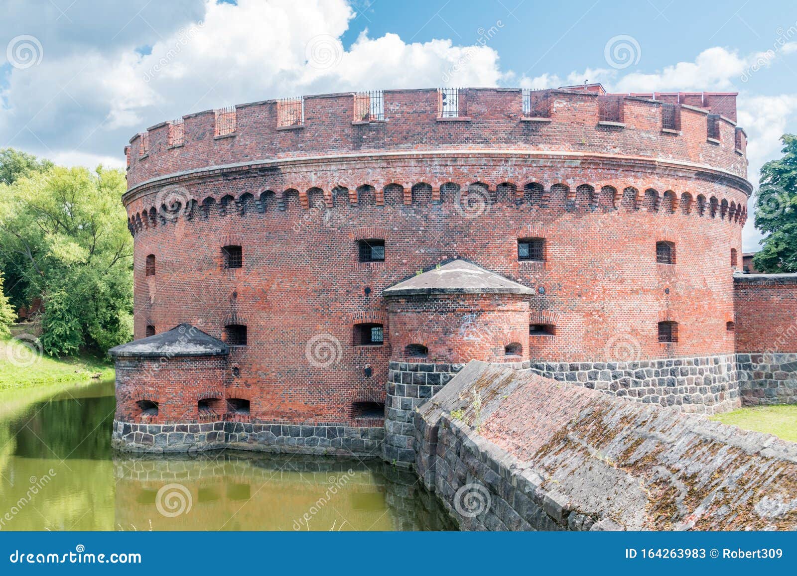 Fortification Bastion Tower Dohnaturm Stock Image - Image of russia ...