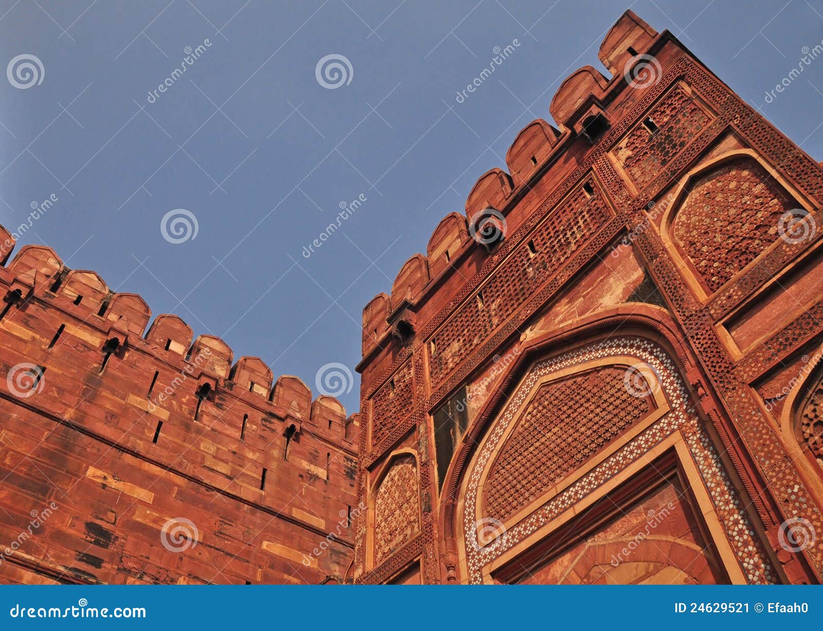 Fortification at Fort Entrance Stock Image - Image of opulent, peacock ...