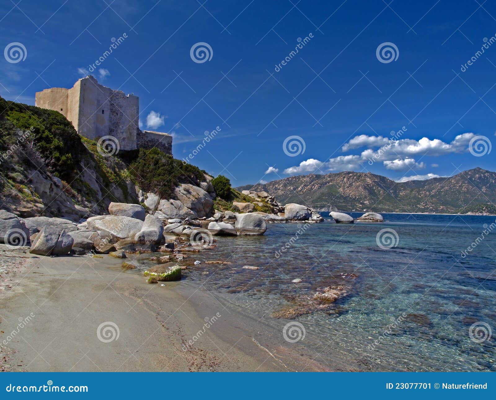 Fortification Fortezza Vecchia, Sardinia, Italy Stock Image - Image of ...