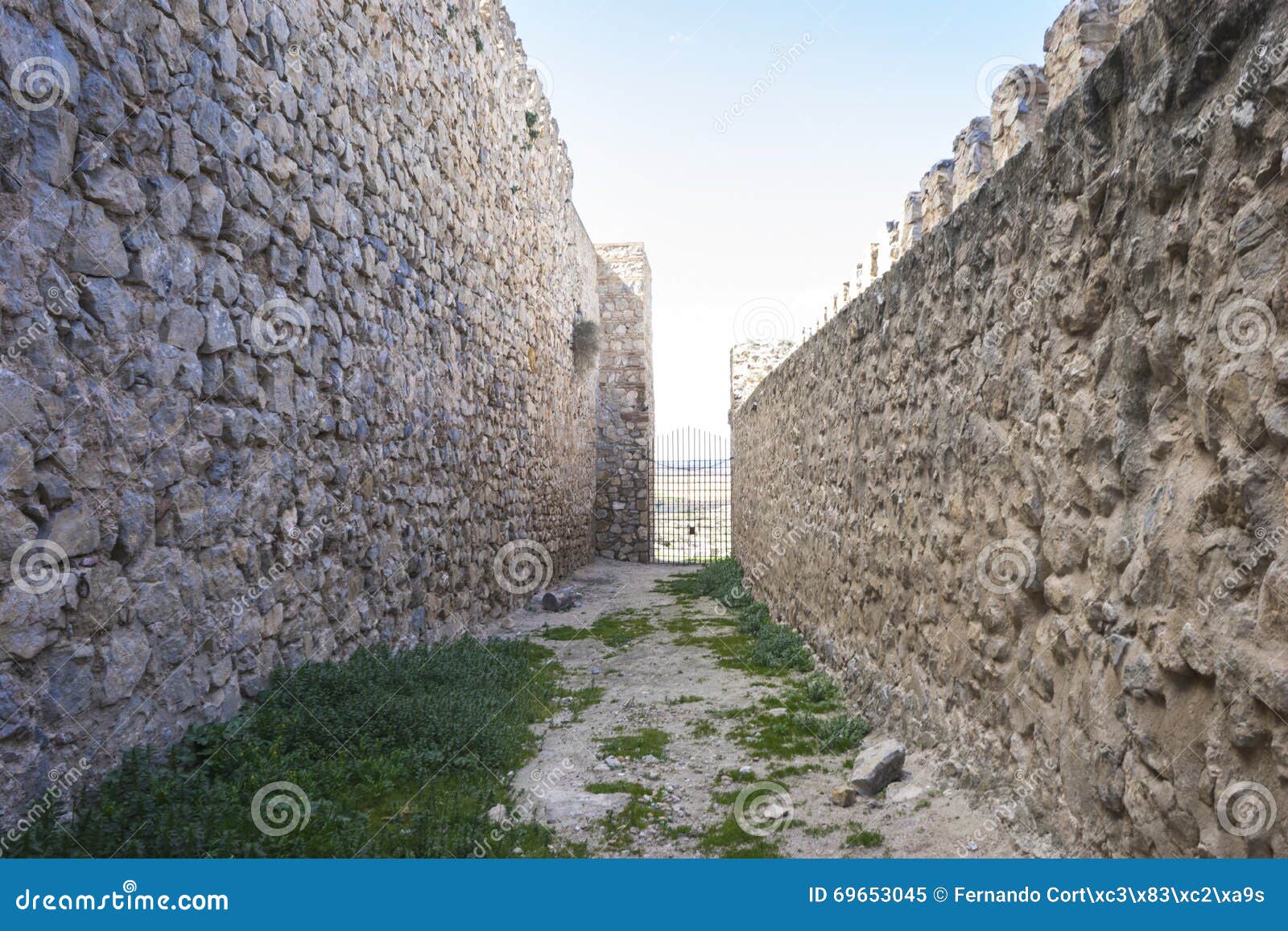 Fortification On A Medieval City Wall Stock Image | CartoonDealer.com ...