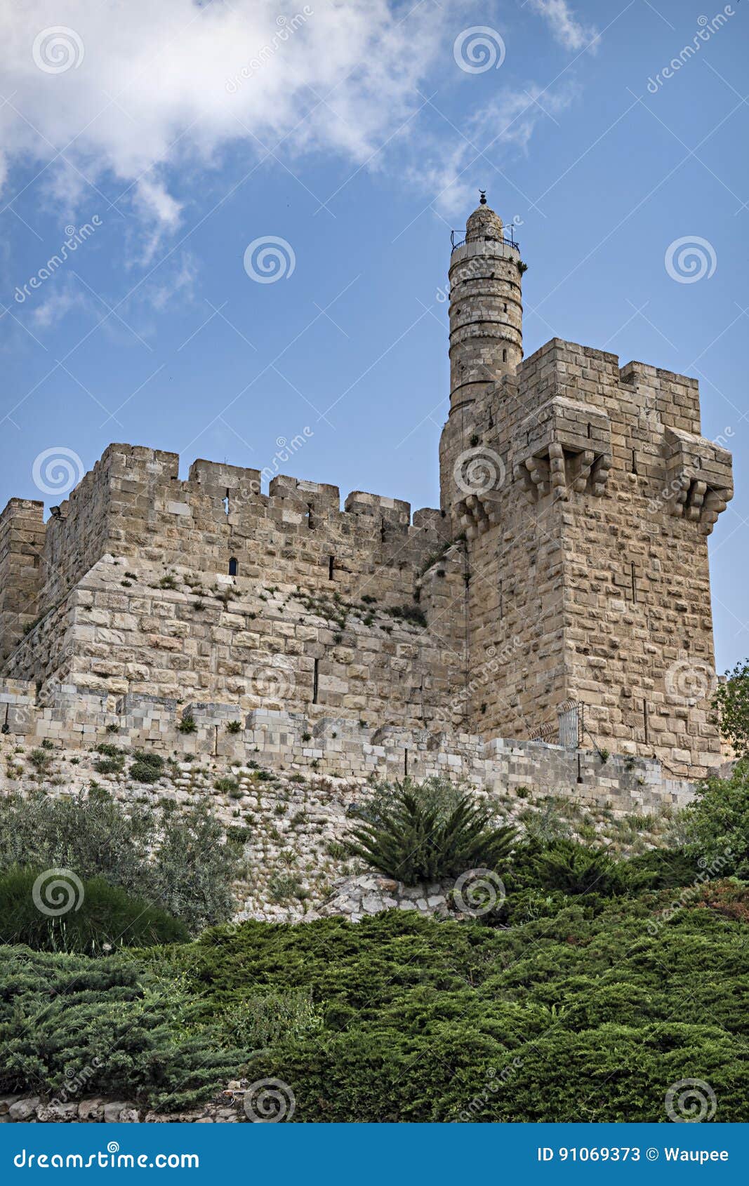 Fortification Medieval Walls of Jerusalem Editorial Stock Photo - Image ...