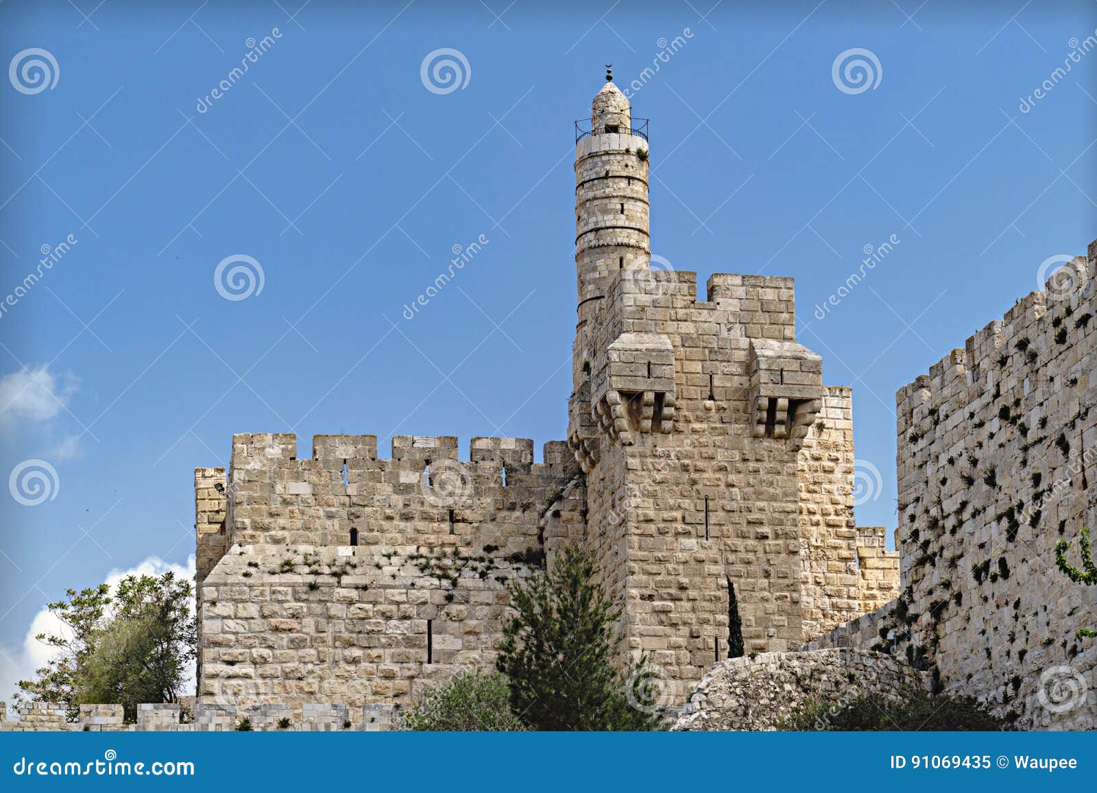 Fortification Medieval Walls of Jerusalem Editorial Image - Image of ...