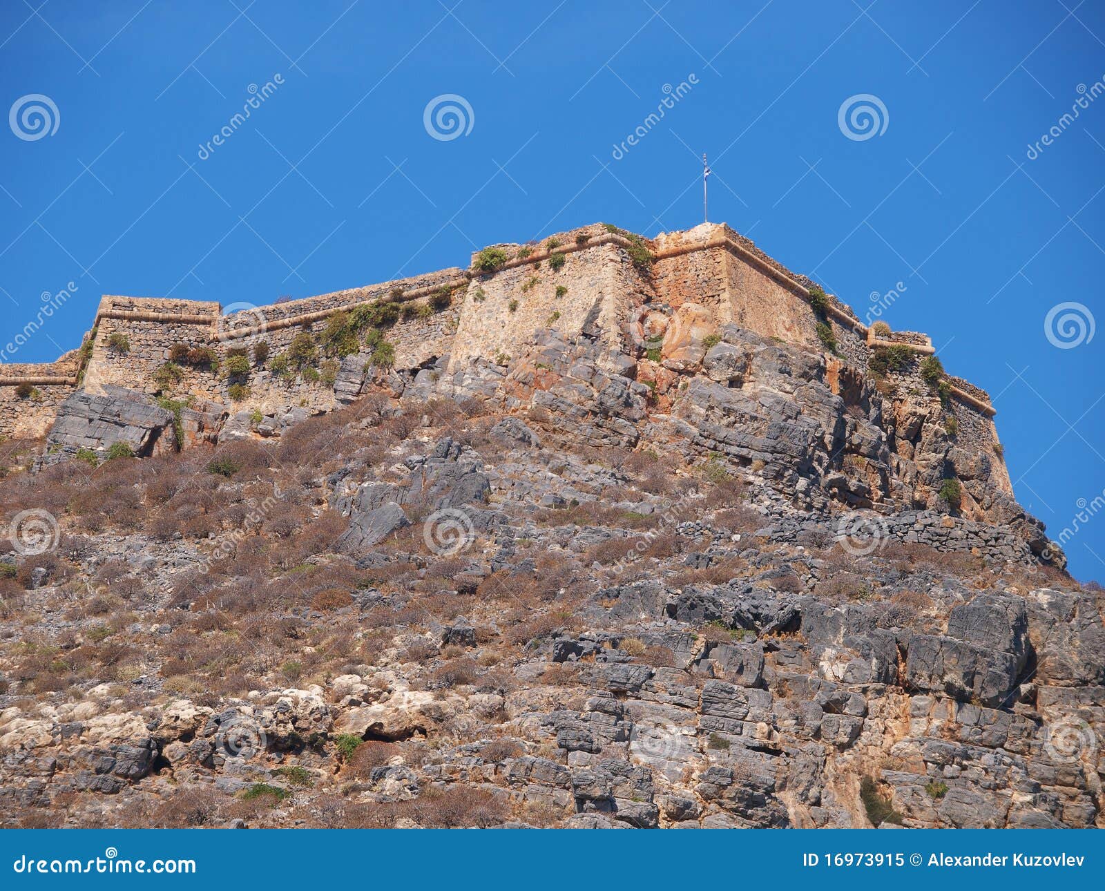 Fortification on mountain stock image. Image of scene - 16973915