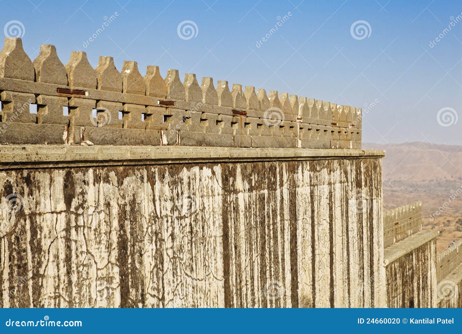 Fortification Shapes Kumbhalghar Fort Stock Photography | CartoonDealer ...