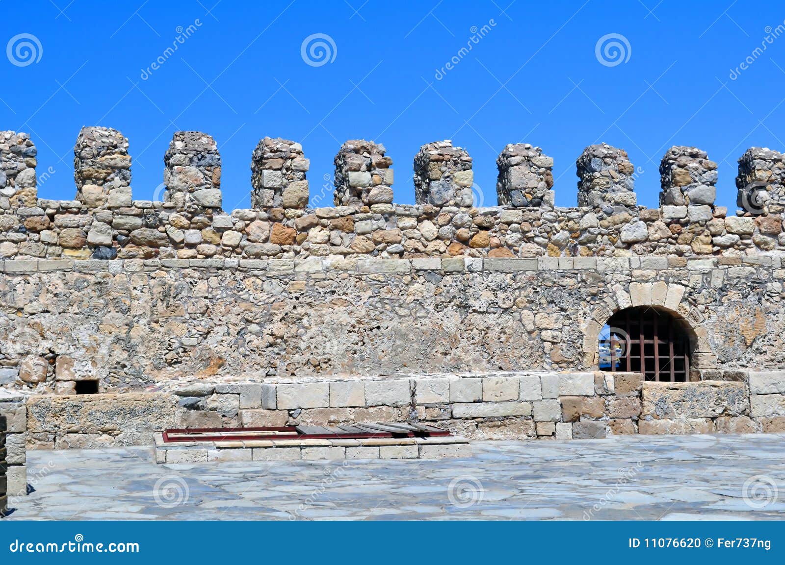 Fortification: Venetian Castle (Koules), in Crete, Stock Photo - Image ...