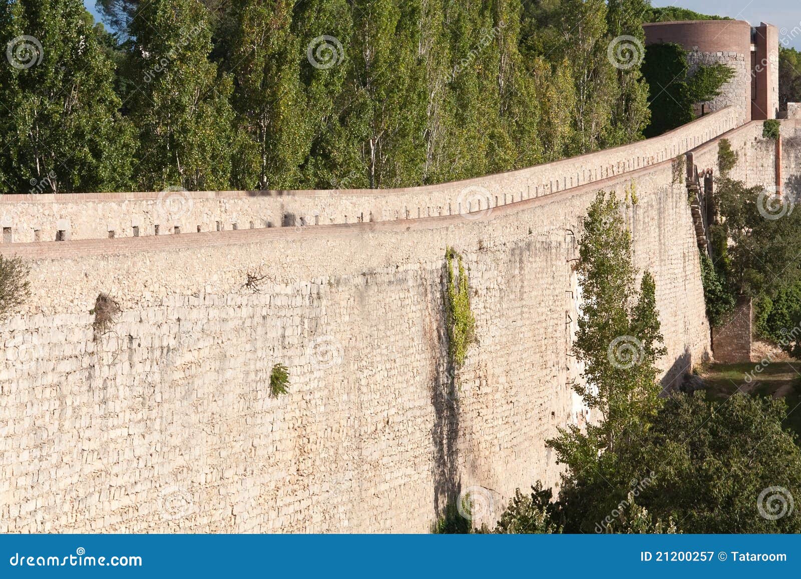 Fortification wall stock image. Image of height, countryside - 21200257