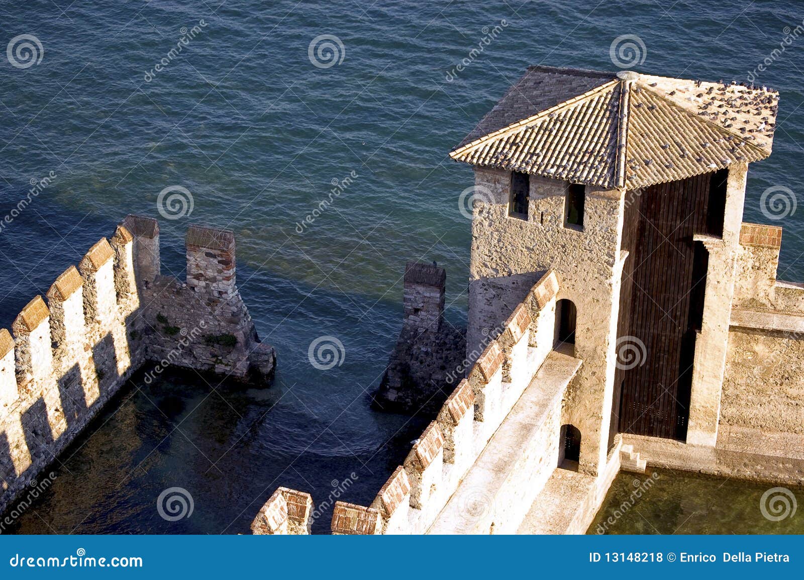 Fortification on the water stock photo. Image of medieval - 13148218