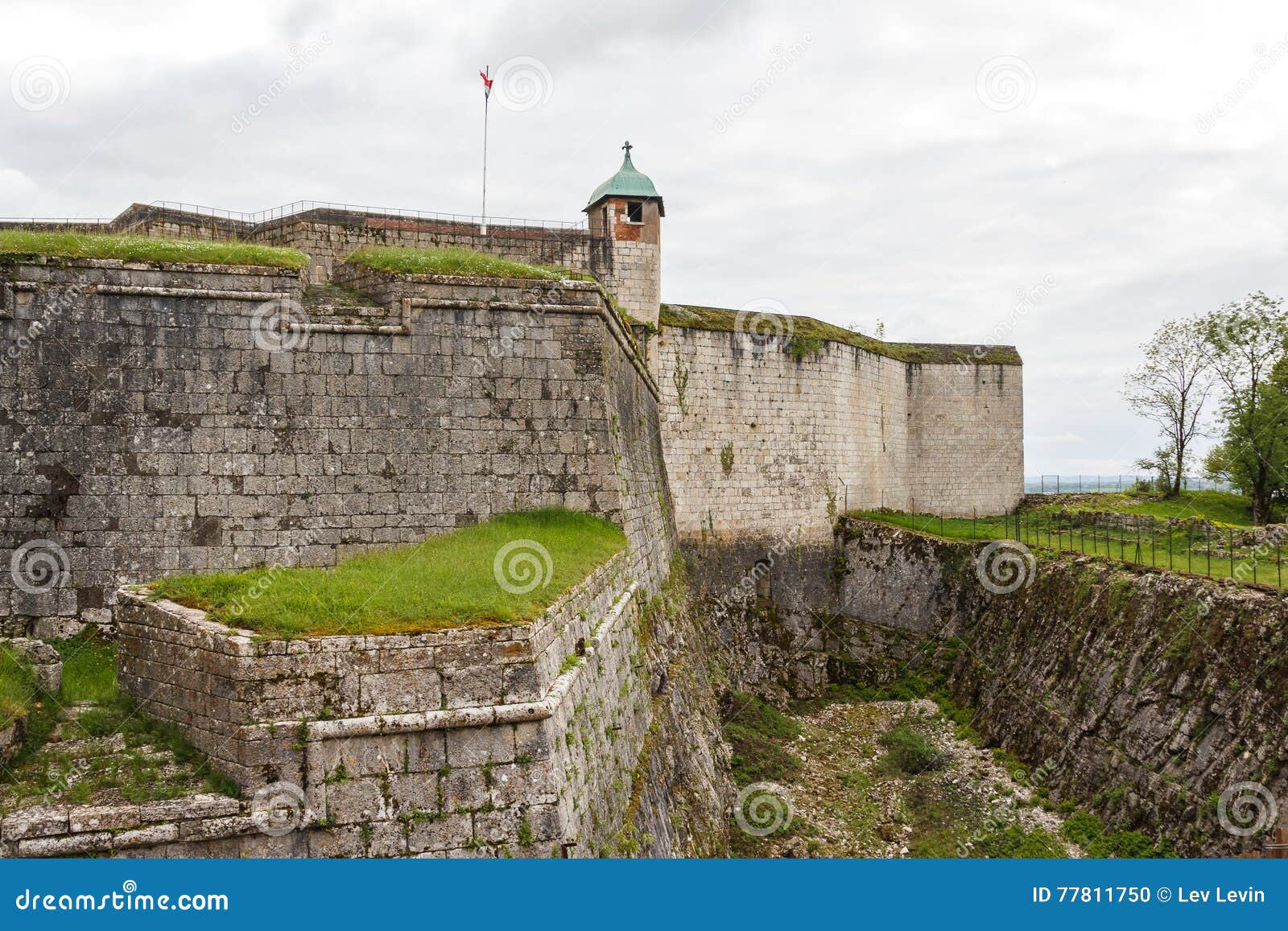 Fortifications of Besancon stock photo. Image of town - 77811750