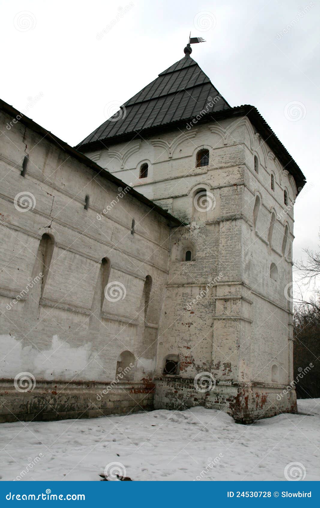 Fortifications of Monastery in Russia Stock Photo - Image of ancient ...