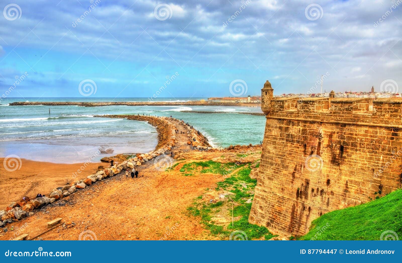 Fortifications of Rabat in Morocco Stock Image - Image of islam, beach ...